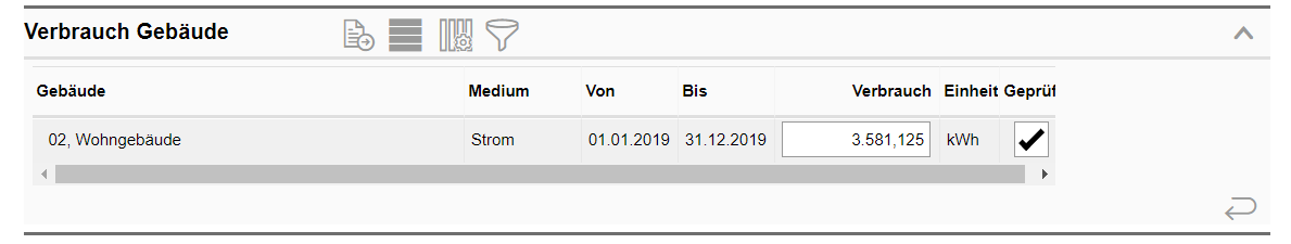 Verbrauch abrechnen